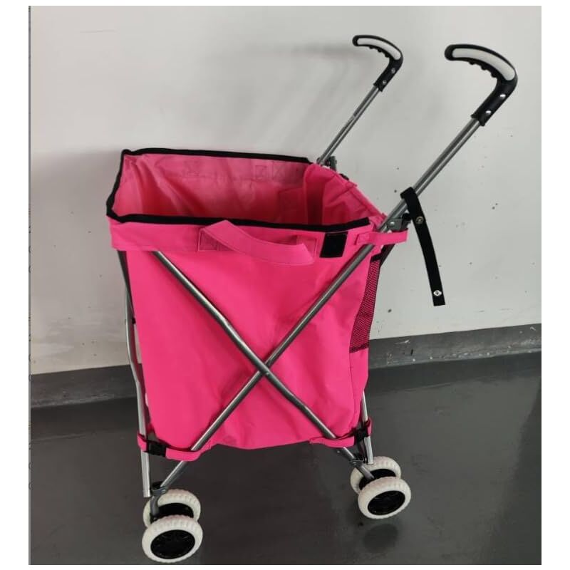 COSTWAY Carro de Compras Plegable con Ruedas, Carrito de la Compra para ...