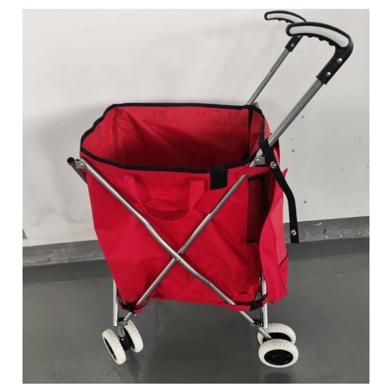 COSTWAY Carro de Compras Plegable con Ruedas, Carrito de la Compra para ...