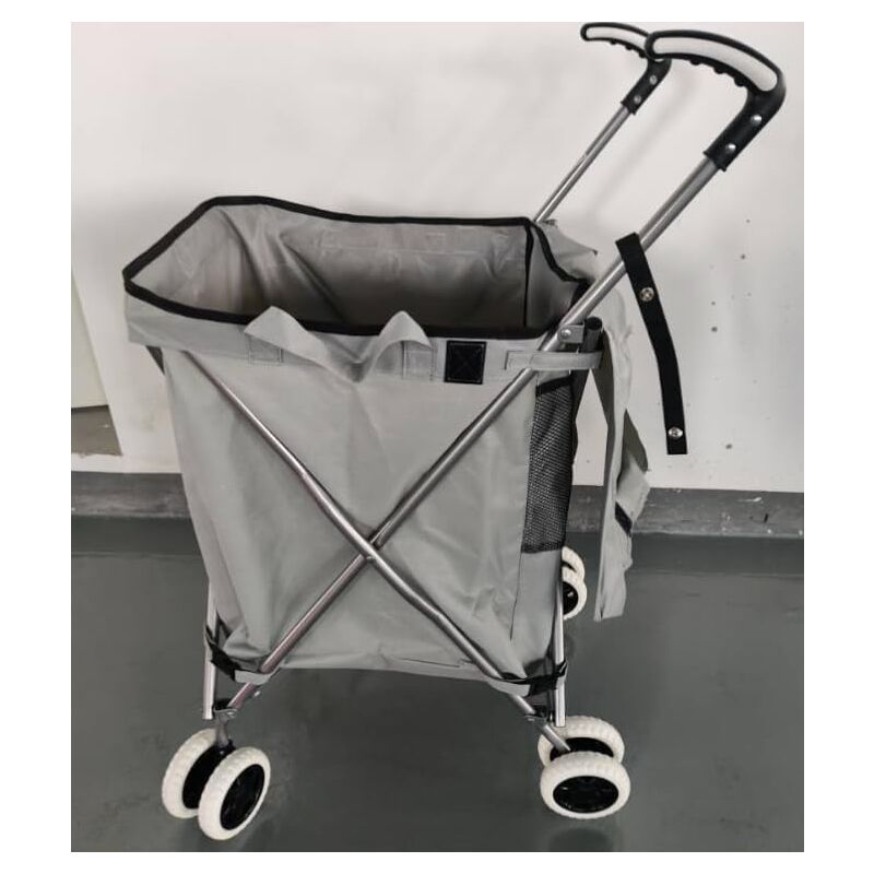 COSTWAY Carro de Compras Plegable con Ruedas, Carrito de la Compra para ...