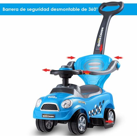 COSTWAY 3 en 1 Coche de Empuje Infantil, Coche para Niños de Pie con ...