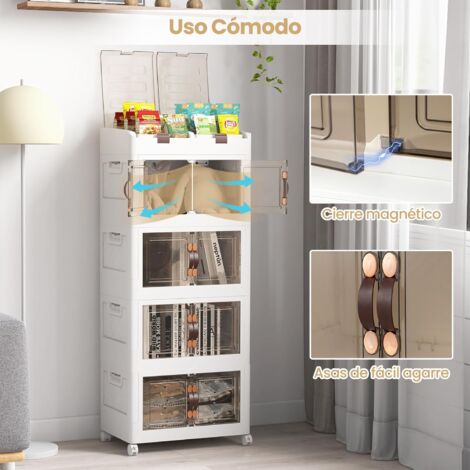 COSTWAY Contenedore Plegables Con Tapas, Paquete Contenedores De ...