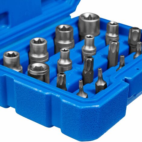 17-Piece External Torx Socket and Bit Set - torx set, ratchet set, torx ...
