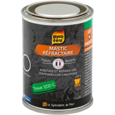 Mastic réfractaire 450g – Résistance jusqu'à 1250°C – Pour cheminées et ...
