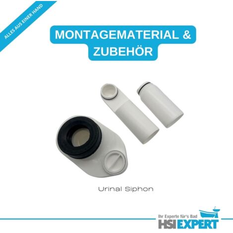 Buddy Urinal mit Deckel Zulauf von hinten inkl. Beschichtung Siphon ...