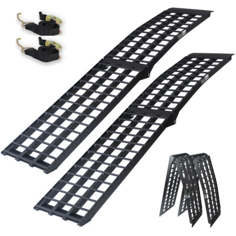 TRUTZHOLM 2 x Auffahrrampen 230 cm Traglast 1360 kg Alu klappbar ...