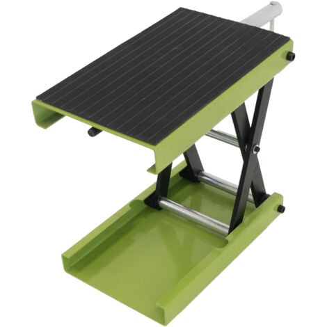 Motorradheber höhenverstellbar bis 500 kg Stahl grün Motorradhebebühne ...