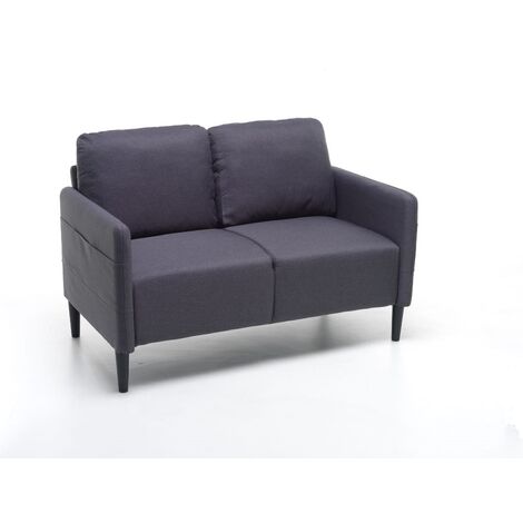 Divano POKER 2 Posti in tessuto Blu Jeans mod. M0689-02 misura ...