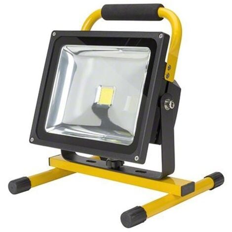 Projecteur LED 30W 3 000Lm 6000ºK IP65 Batterie Rechargeable 40 000H ...