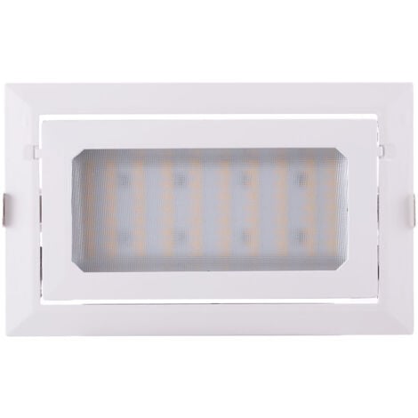 Spot Downlight LED 40W 6600Lm 2700ºK Rectangulaire Orientable 40 000H [HO-COB-R-OR-40W-WW]