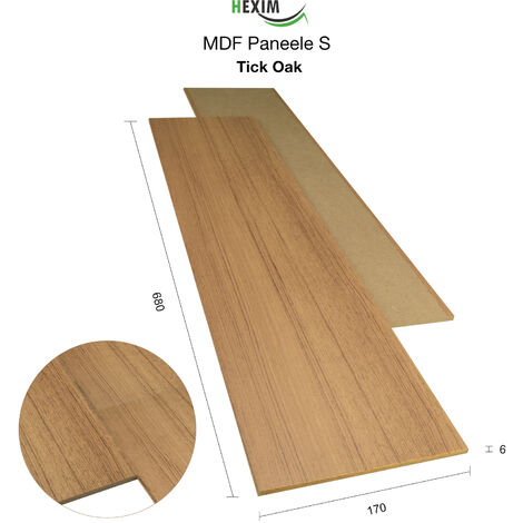 HEXIM Paneele S 1,04 m² MDF Holzpaneele Wandpaneele Wandverkleidung ...