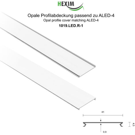 HEXIM LED Trockenbauprofil 2m Aluminium Profil Unterputz Lichtleiste ...