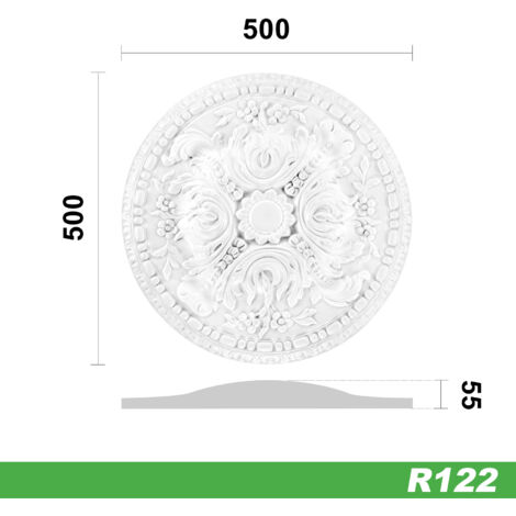 Grand Decor Stuckrosette aus PU, R101 bis R124 - Deckenrosette Stuck ...
