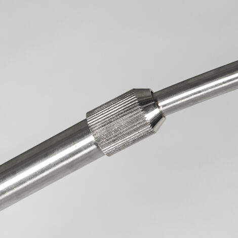 QAZQA Moderno Lámpara de arco de acero con pantalla de tela negra 45 cm ...