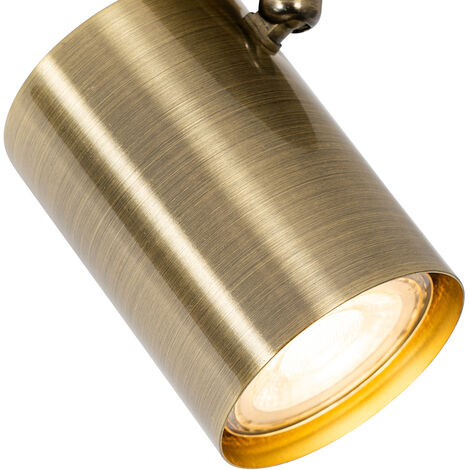 QAZQA Moderno Foco moderno de techo bronce inclinable - Jeana Acero ...