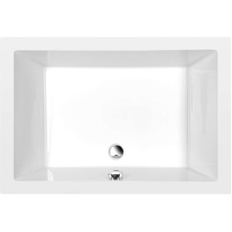Polysan Deep Receveur de douche avec Bordures, 1100x750x260mm, Blanc, (72883)