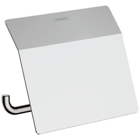 Hansgrohe AddStoris Porte-papier WC avec couvercle, Chrome (41753000)