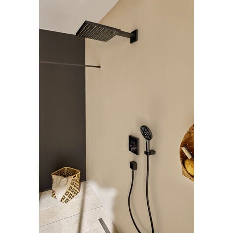 Hansgrohe Raindance Select S Douchette à main 120 3 jets, Noir mat ...