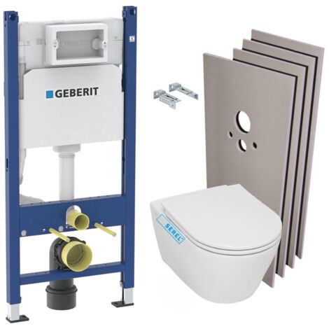 Pack WC Bati-support Geberit + WC sans bride Serel SP26