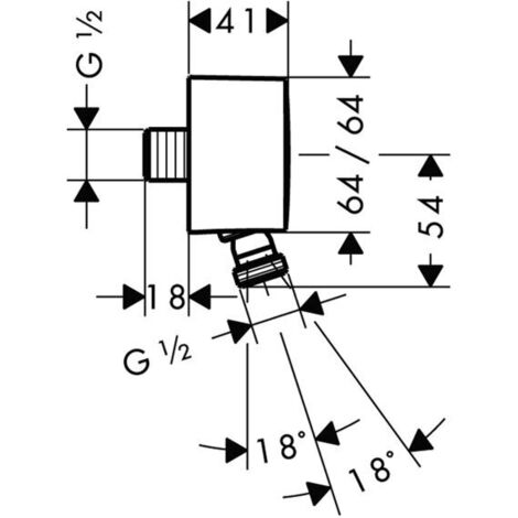 Hansgrohe Fixfit SoftCube (27414000)