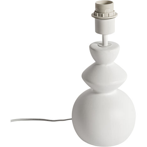QAZQA Lampada da tavolo alisia - Design - Ceramico - Bianco - Tondo Max ...