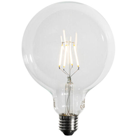 LUEDD Lampadina LED E27 a filamento spirale dimmerabile a 3 livelli G125 4W 450lm 3000K