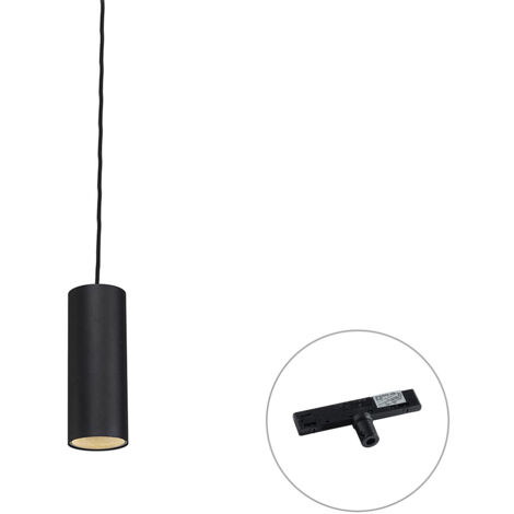 QAZQA slimline tubo - Design - Alluminio,Plastico - Nero - Tondo Max. 1 ...