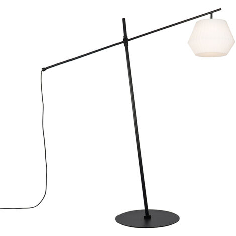 QAZQA Lampada da terra con braccio girevole robbert - Design - Acciaio ...