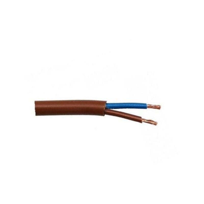 Electraline câble bifilaire fs18 2x1,5mm 20 mètres marron - 16006