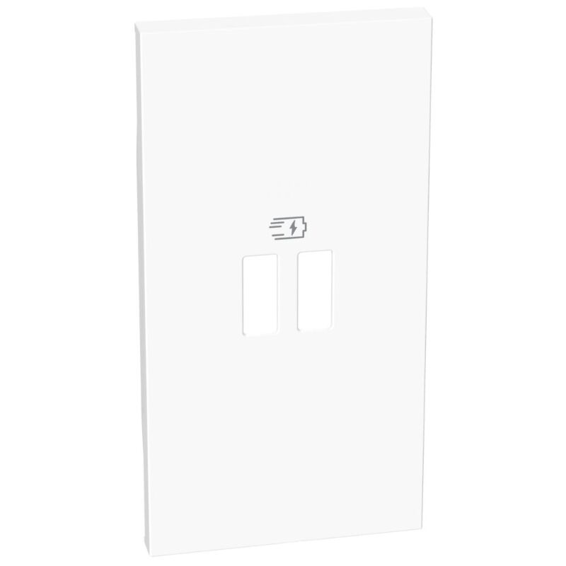 Cache-prise usb-c bticino living now 2 modules blanc - kw12pd