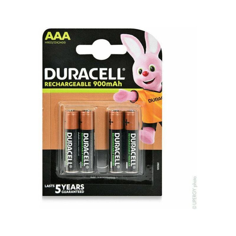 Duracell mini piles rechargeables 900mah 4pcs - duralock/aaa/b4
