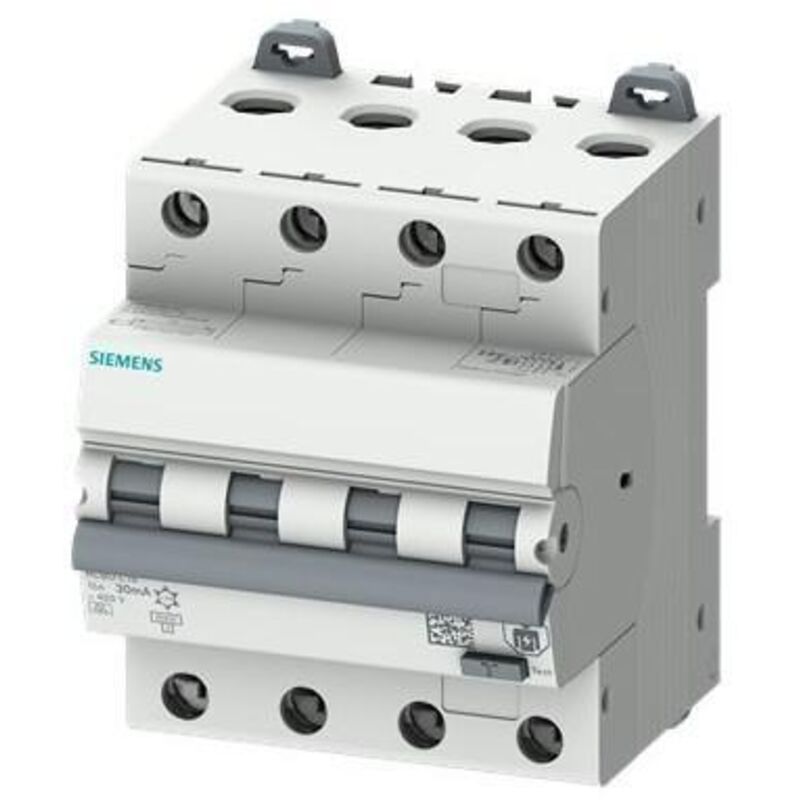 Interruttore magnetotermico differenziale siemens 4p 32a tipo a 30ma 6ka curve c 400v - 5su13467fp32