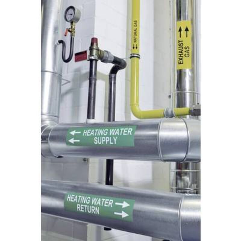 Hellermann tyton 1 meter thermal label 101x30 red 596-12168/1mt