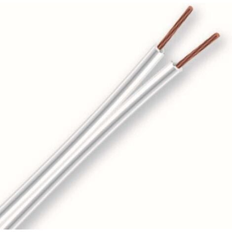 Câble électraline 03vh-h 2x0,75 couleur blanc - 10674