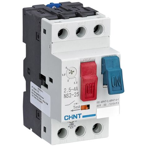 Magnethothothermal salvamotor 3 poles regulation 2,5-4a series ns2-25 200207