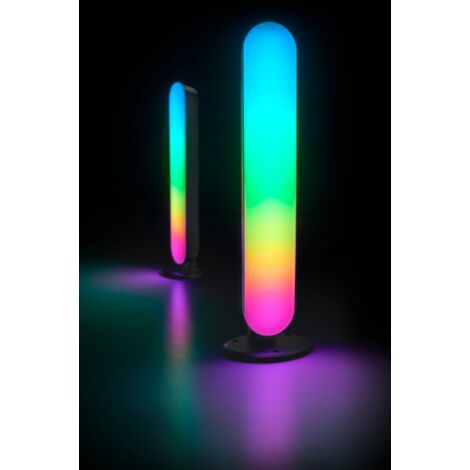 Lampes de table à leds rgb trio lighting gaming game 2.5w black 2pcs ...
