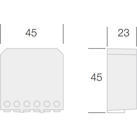 Tecno switch mécanique relais à impulsions 10a 12vac 4 boutons - re012in