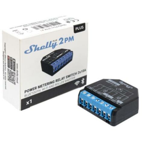 Shelly 2-channel wifi relay switch plus 2pm - shplus2pm