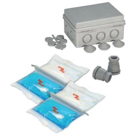 Kit boîte de jonction magic box de raytech avec isolation en gel gris ...