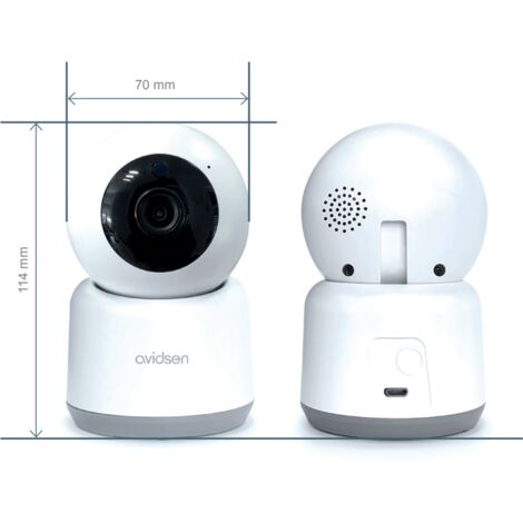 Avidsen 2mp wifi ip camera 10m range white - 127151