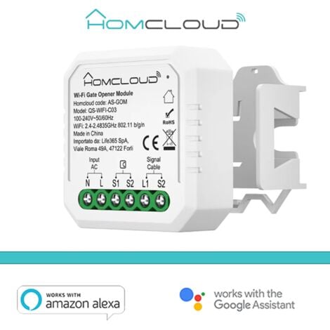 Module wifi 1ch pour portes de garage et serrures électriques - as-gom