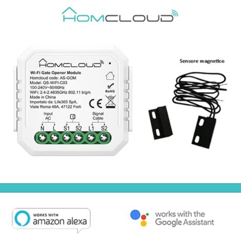 Module wifi 1ch pour portes de garage et serrures électriques - as-gom