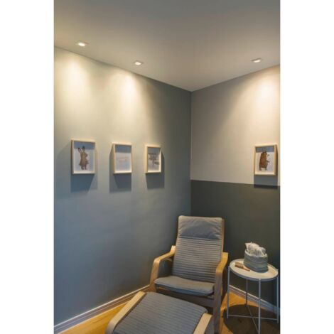 Slv universal downlight square swivel cover 8.8x8.8x0.35cm white - 1007185