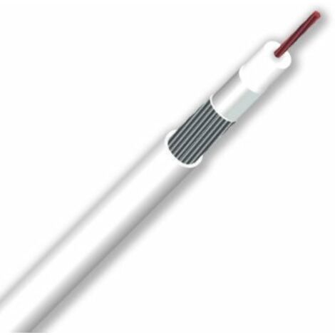 Câble coaxial electraline 1x6.4mm2 50m blanc - 600303