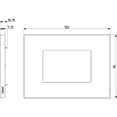 Vimar eikon 3m plaque gris anthracite - 22653.03