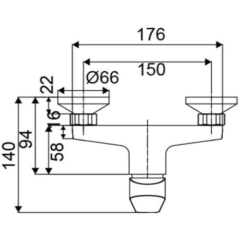 Robinet de douche extérieur idro-bric disques céramiques diamètre 35mm ...