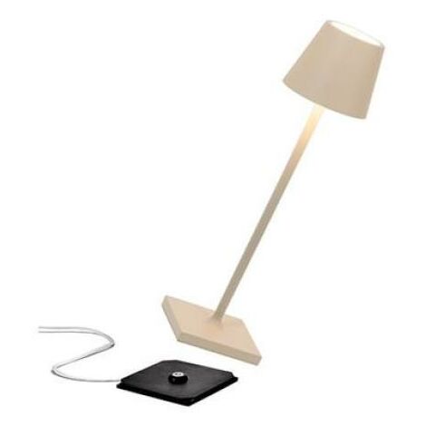 Lampe led poldina zafferano pro micro-rechargeable - sable - ld0490s3