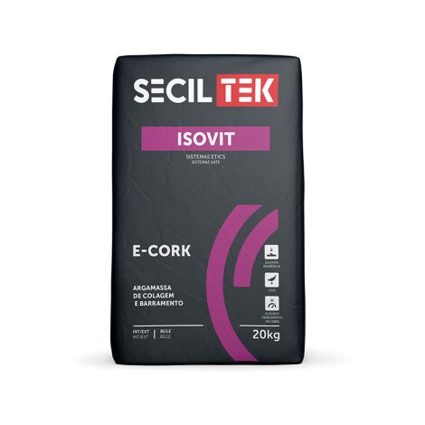 Mortier colle pour liège expansé MD ISOVIT E-CORK SECILTEK,