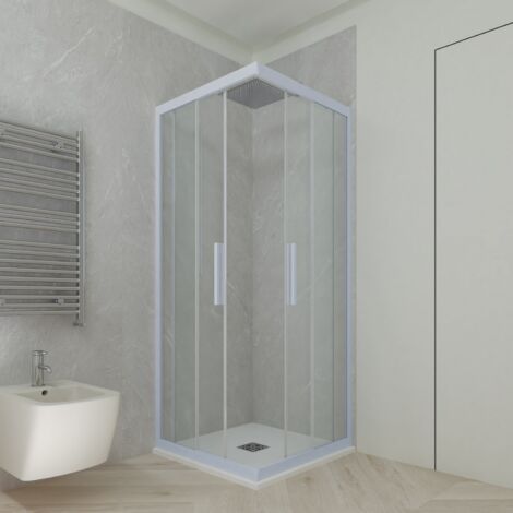 Mampara de ducha 70x100 cm corredera Azul Vintage Kolors