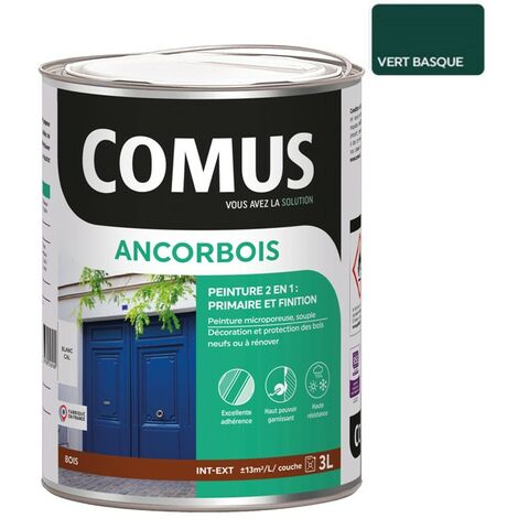 ANCORBOIS vert basque RAL 6005 3L - Peinture de protection et de ...