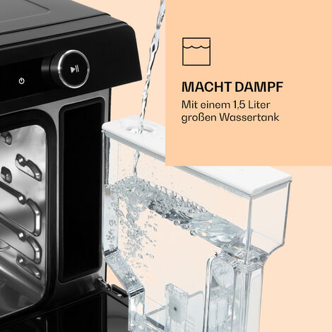 Klarstein VaporChef Backofen, Dampfgarer, 230 °C, Kombi Dampfbackofen ...